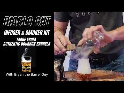 Authentic Diablo's Cut Whiskey Stave Vacuum Smoker Gift Set – Get ...
